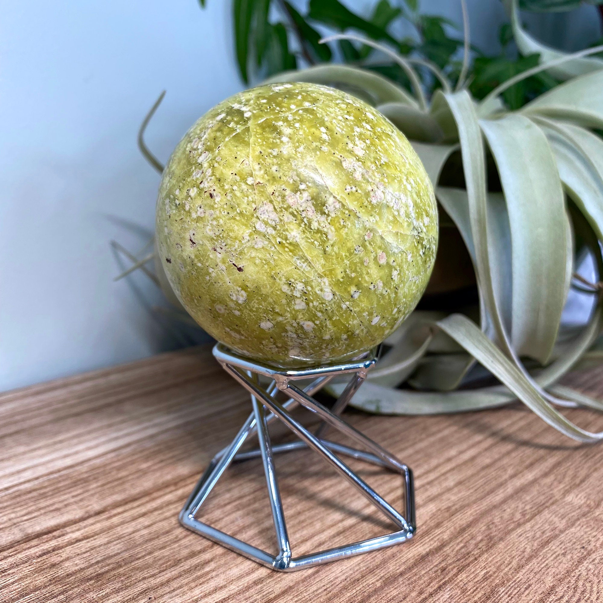 Serpentine Jade Sphere 61mm New Jade Lime Green Jasper - Etsy