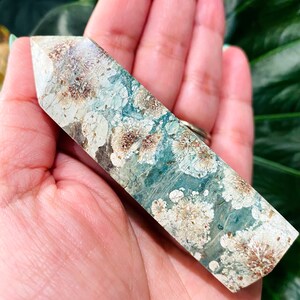 Green Sakura Tower | Flower Jasper | Rhyolite | Cabochons | Healing ...