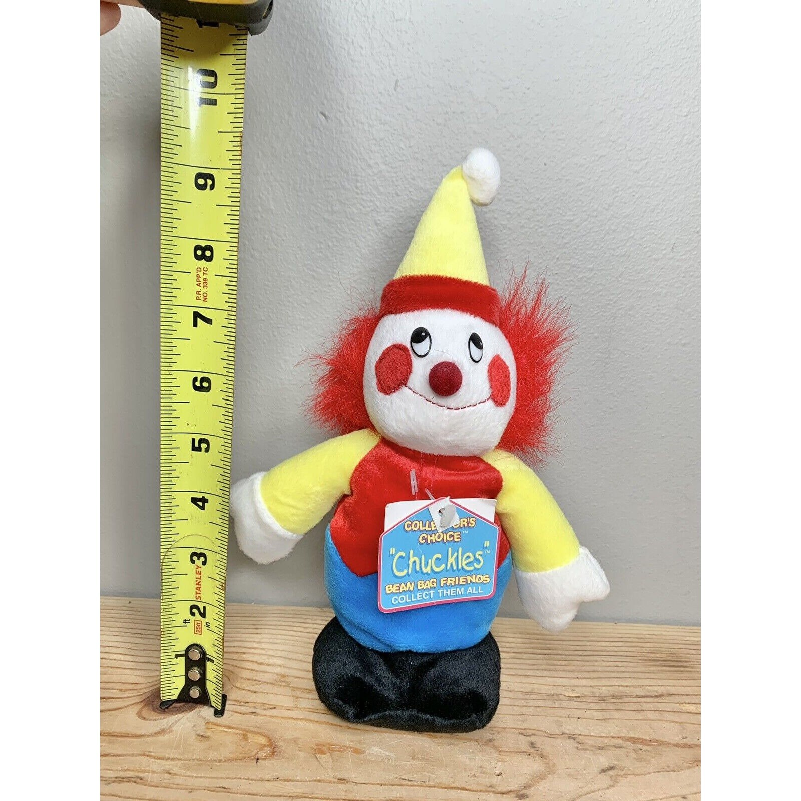 Chuckles the Clown NEW Bean Bag Friends Plush 10in Collectors Choice ...