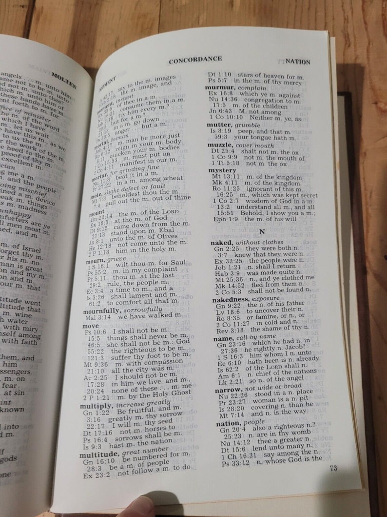 Holy Bible King James Version Giant Print Red Letters Reference Nelson ...