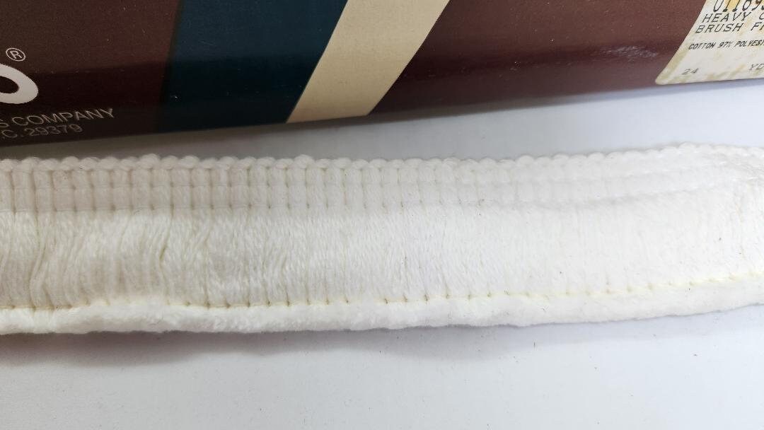 Heavy Cotton Brush Fringe - White - 1 1/2" - Sold by the Yard - Made in ...
