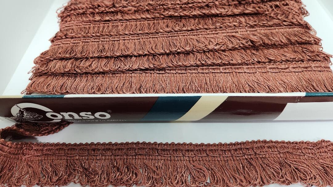 Loop Fringe - Coral - 1 1/2" - Conso Products Company - Sold by the ...