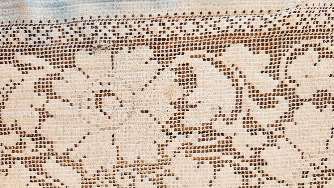 Vintage Quaker Lace Dresser Scarf Table Runner Excellent Condition 34 X ...