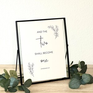 Bible Verse Signs, Wedding Sign Instant Download, Wedding Table Sign ...