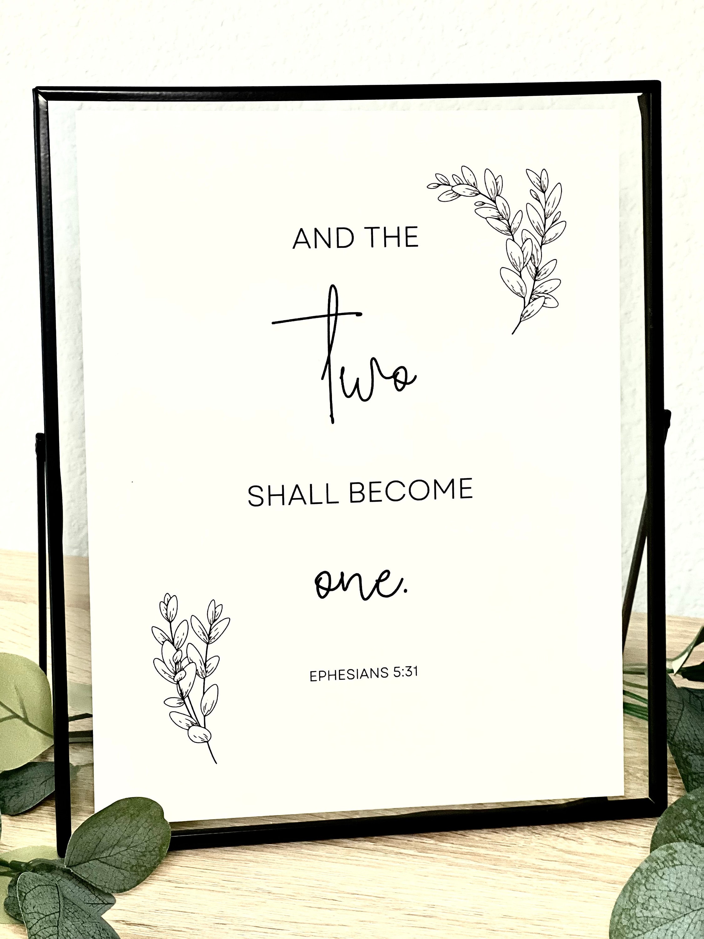 Bible Verse Signs, Wedding Sign Instant Download, Wedding Table Sign ...