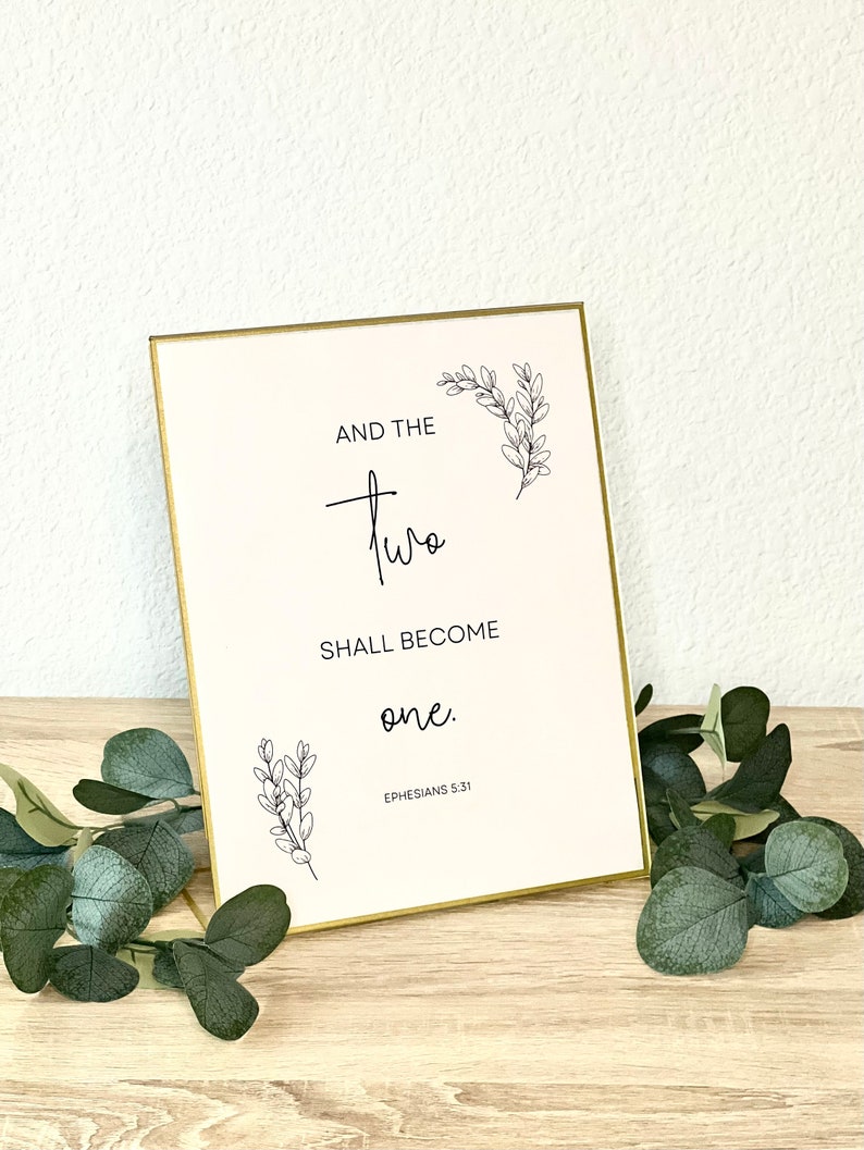 Bible Verse Signs Wedding Sign Instant Download Wedding - Etsy