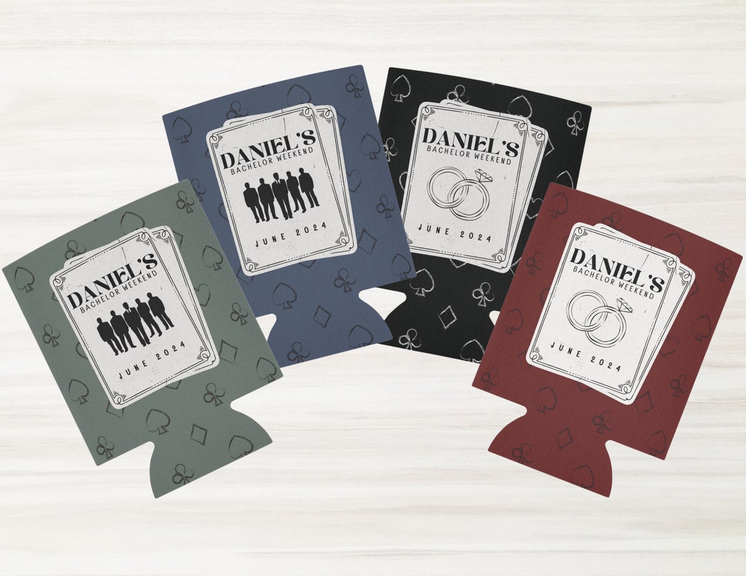 Vegas Bachelor Party Favors, Bachelor Party Can Coolers, Casino Theme ...