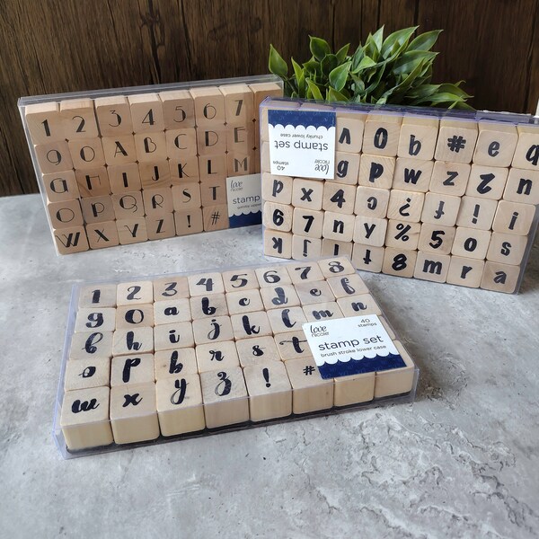 Cursive Alphabet Stamps - Etsy