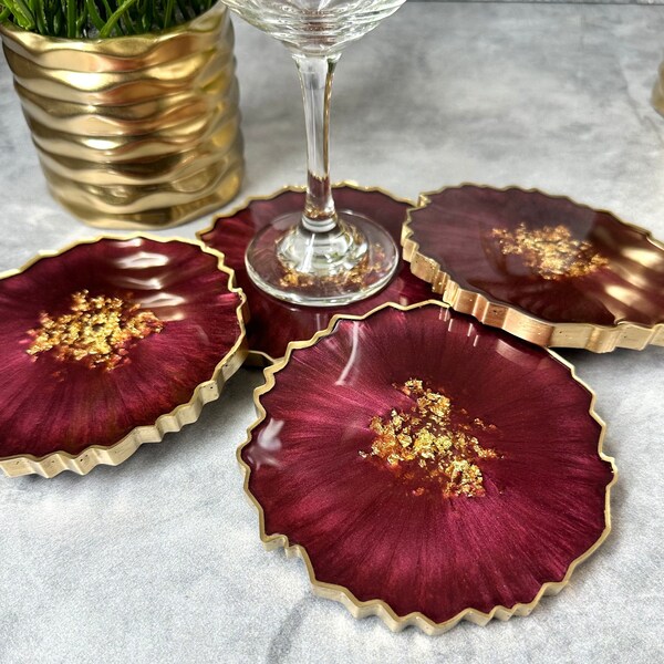 Resin Coaster - Etsy