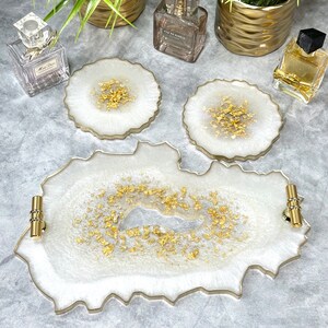 Handmade Iridescent Perfume Tray for Dresser Vanity Tray Gift for Her ...