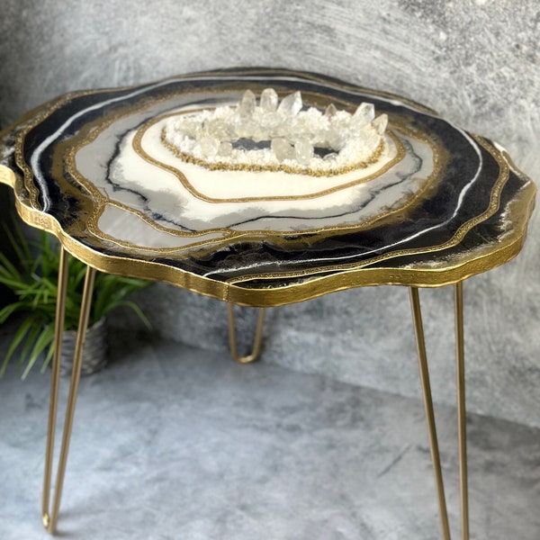 Geode Table - Etsy
