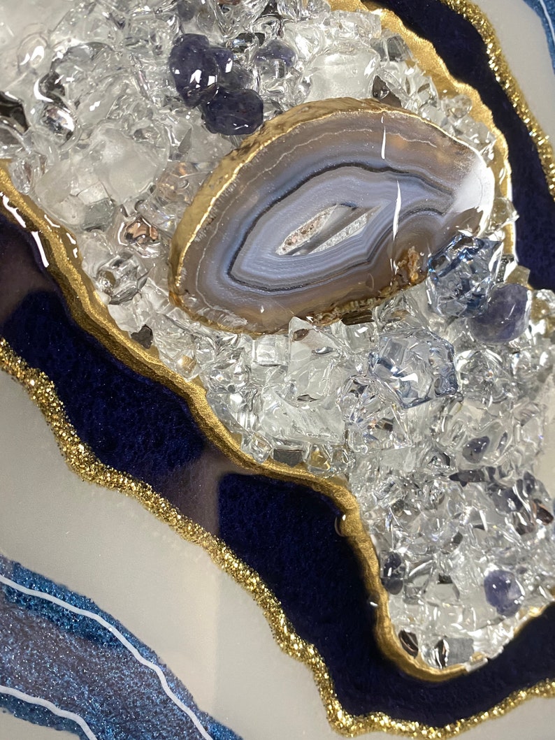 Large Geode Wall Art Resin Geode Art for Living Room Artwork - Etsy