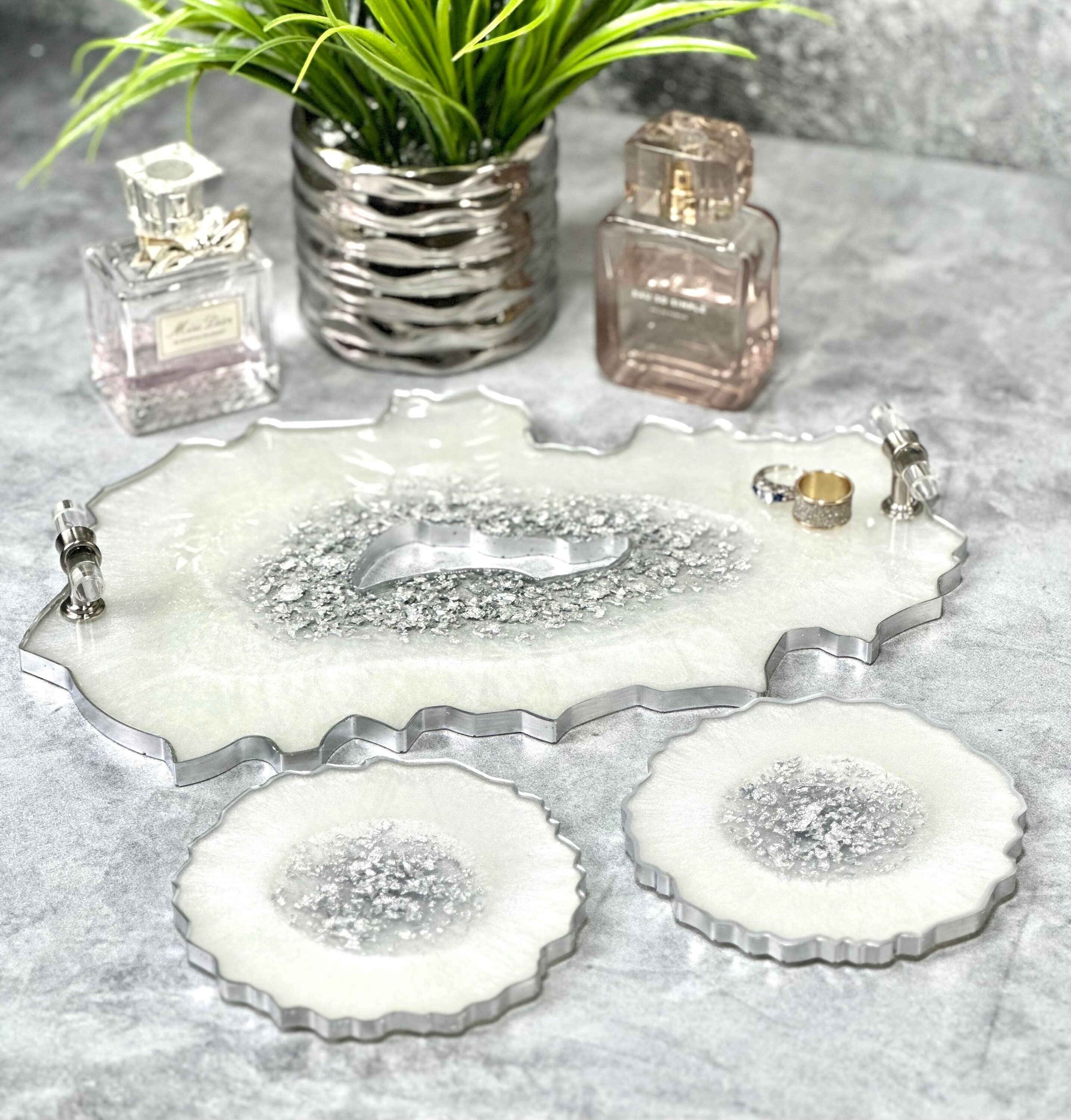 Classy Iridescent Perfume Tray Vanity Tray Gift for Her - Etsy