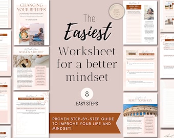 Worksheet Changing Beliefs | Coaching Workbook | Coaching Exercise ...