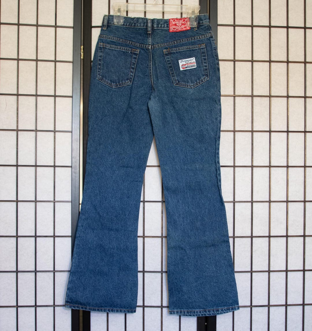 90s 100% Cotton Flare/bootcut Jeans - M - Etsy