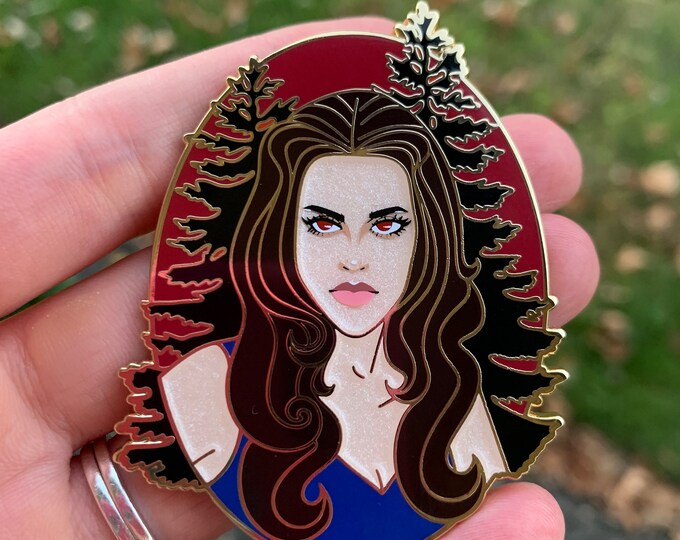 Vamp Girl Enamel Pin Etsy