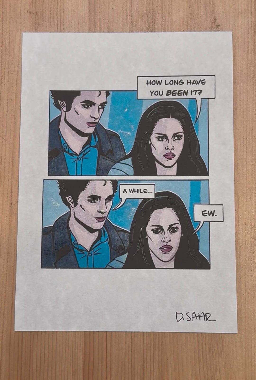 Seventeen 5x7 Signed Comic Print - Etsy