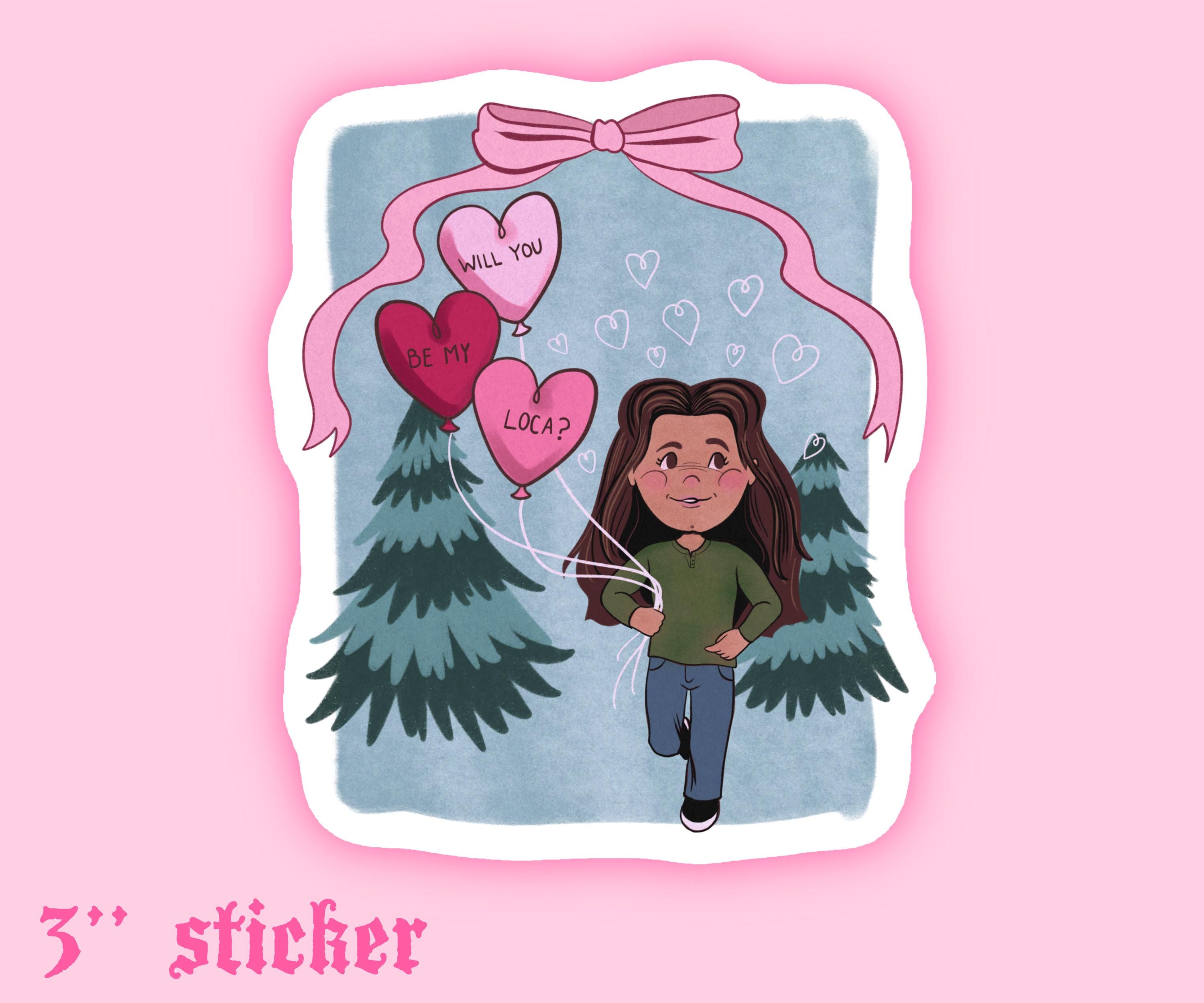 Loca Valentine 3” Sticker - Etsy
