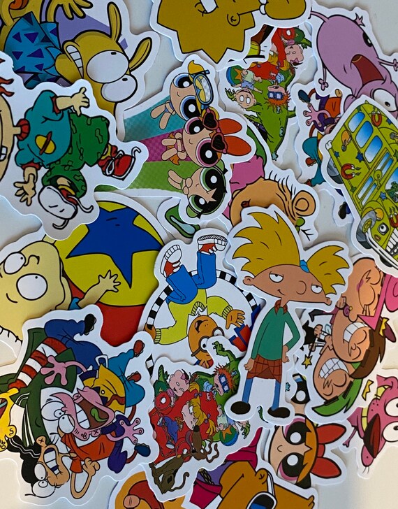 Retro 90s Cartoon Stickers - Etsy UK
