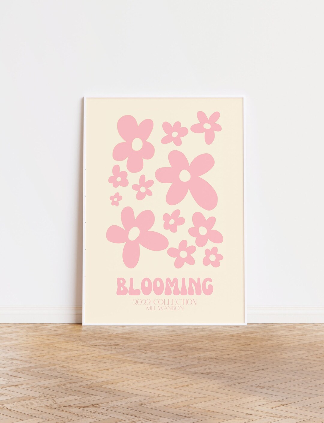 Pink Wall Print, Digital Download Print, Cute Wall Prints, Printable ...