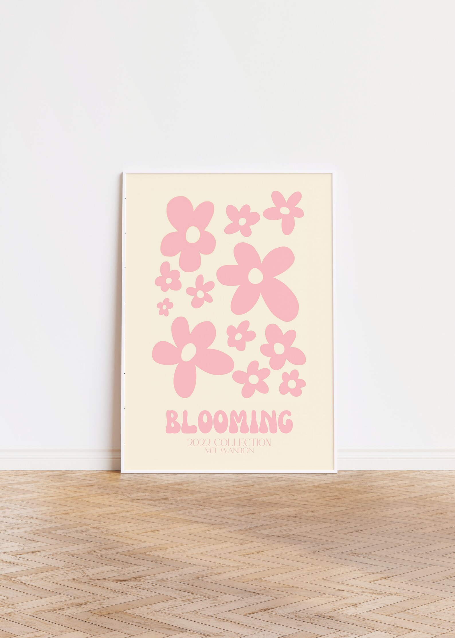 3 Pink Wall Prints, Digital Prints, Pink Wall Art, Cute Pink Prints ...