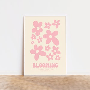 8 Pink Wall Print Bundle, Digital Art Print, Pink Wall Decor, Cute Wall ...