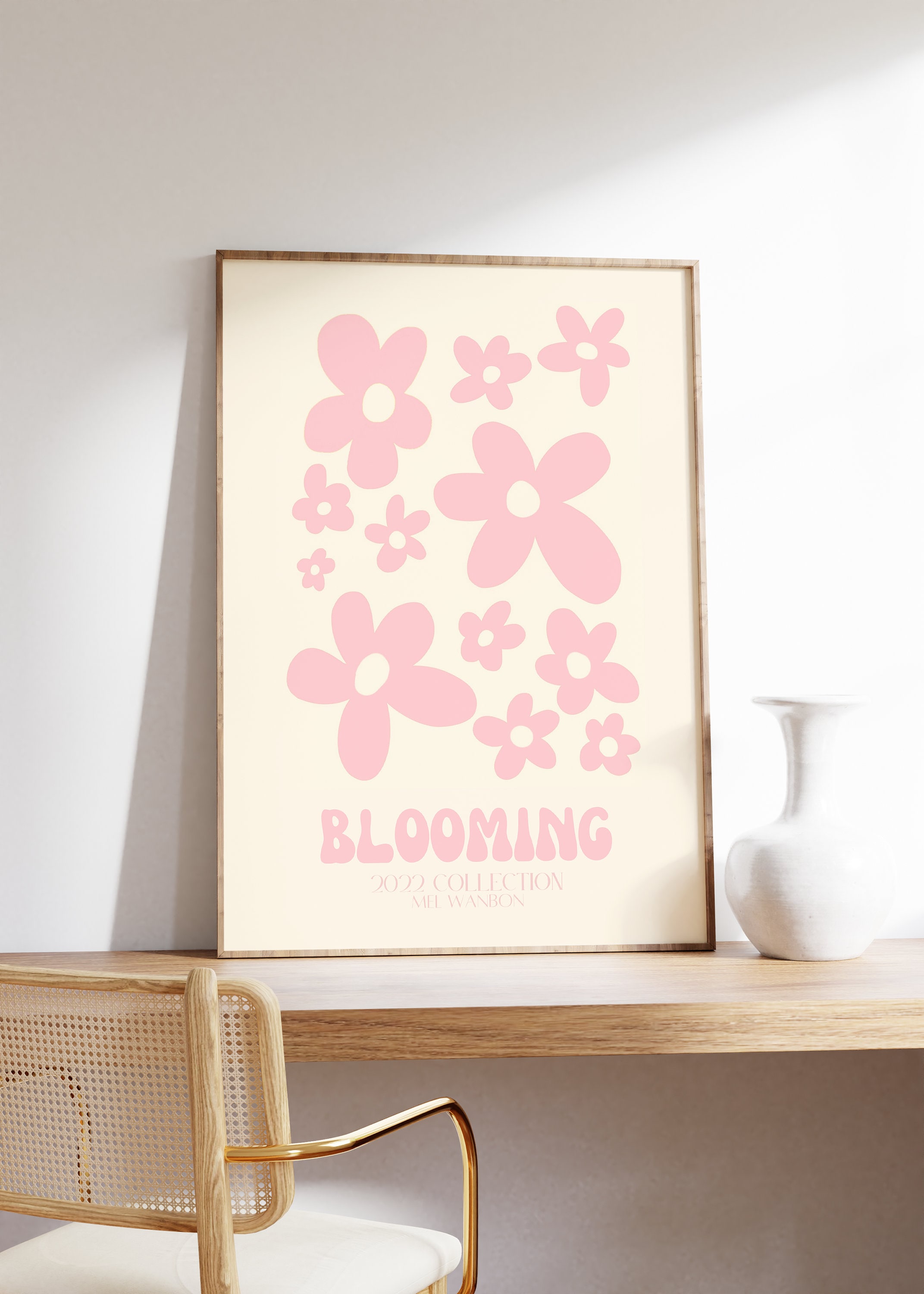 Pink Wall Print Digital Download Print Cute Wall Prints - Etsy