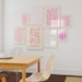 8 Pink Wall Print Bundle Digital Art Print Pink Wall Decor - Etsy