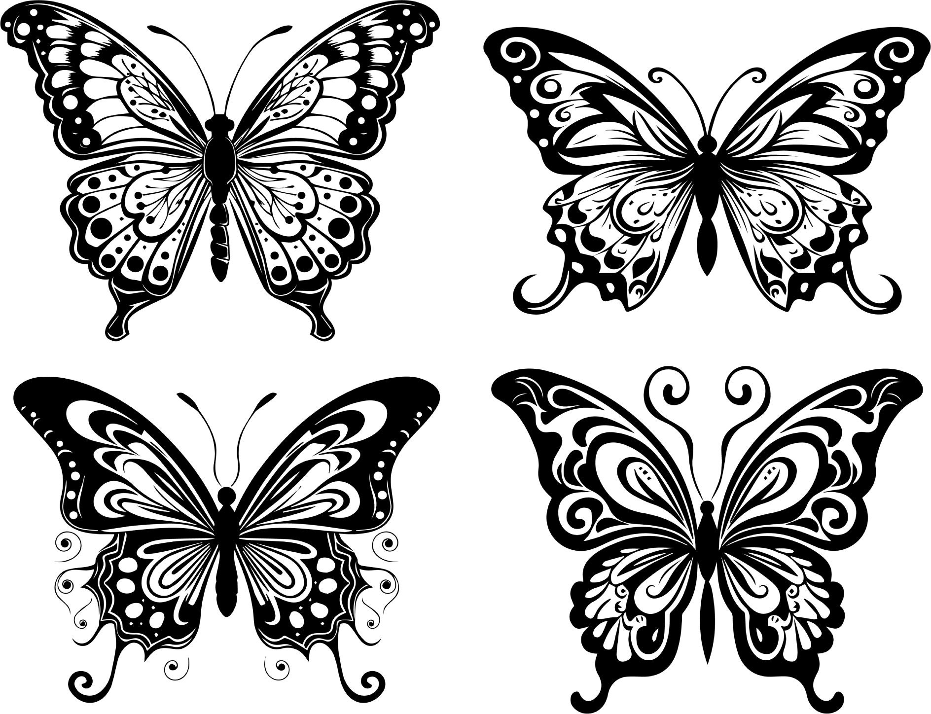 Butterfly Graphic Bundle | SVG/PNG/EPS Files | Instant Digital Download ...