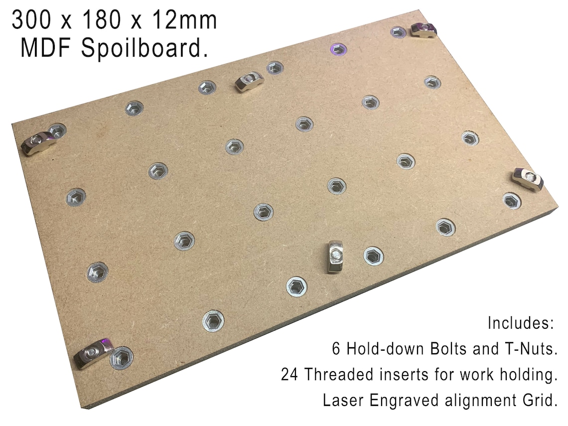 3018 CNC ENGRAVER MDF Spoil Board With Fittings and Laser | Etsy