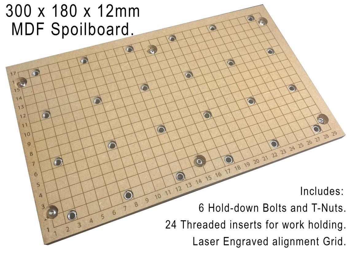 3018 CNC ENGRAVER MDF Spoil Board With Fittings and Laser | Etsy