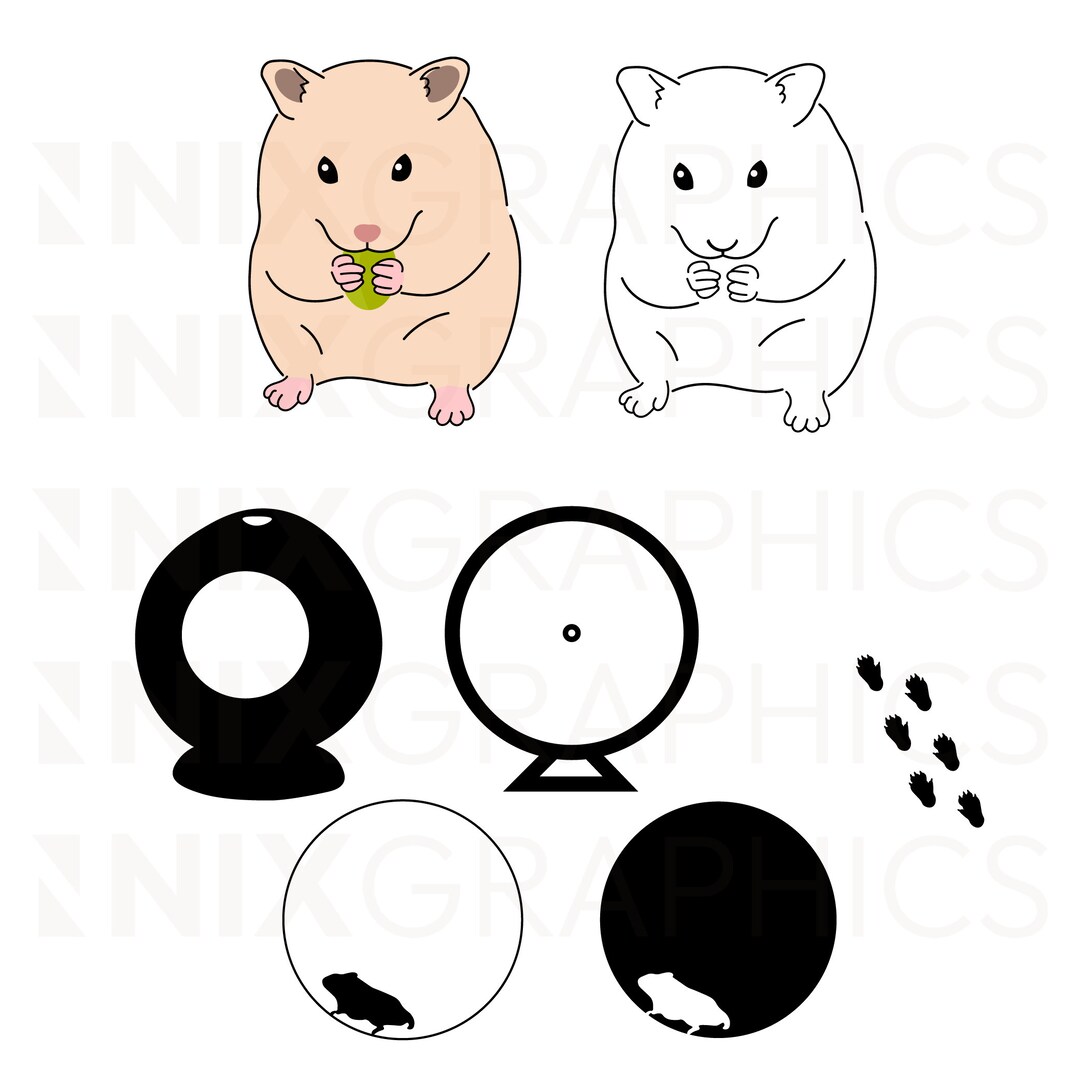 Hamster Design SVG Variety - Etsy