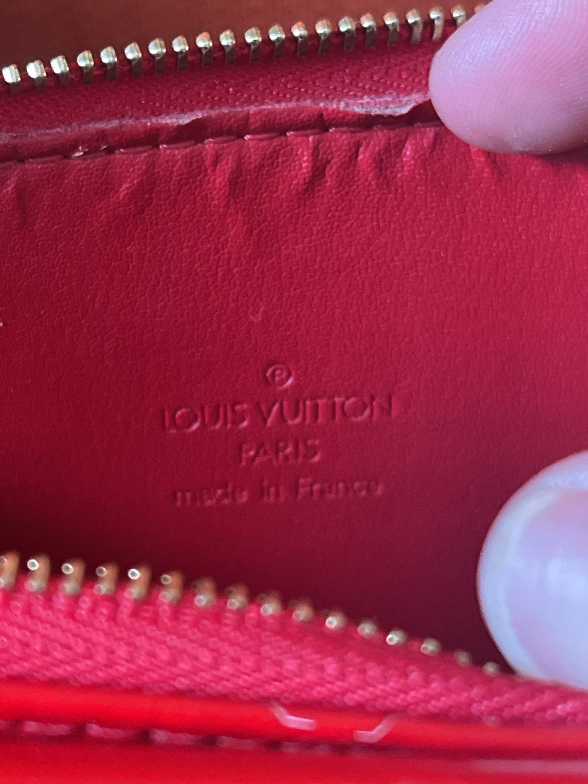 Authentic Red Lv Bag - Etsy