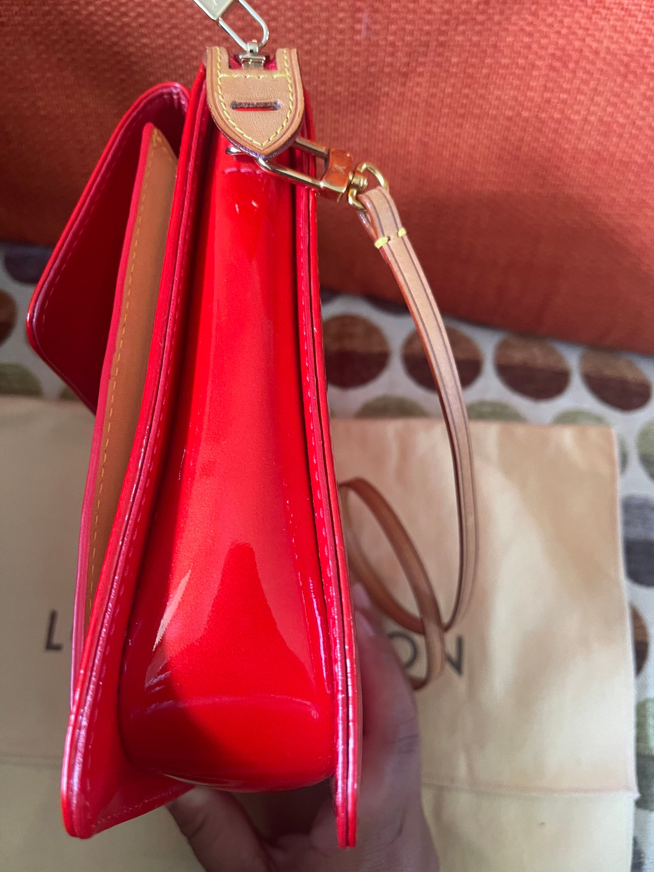 Authentic Red Lv Bag - Etsy