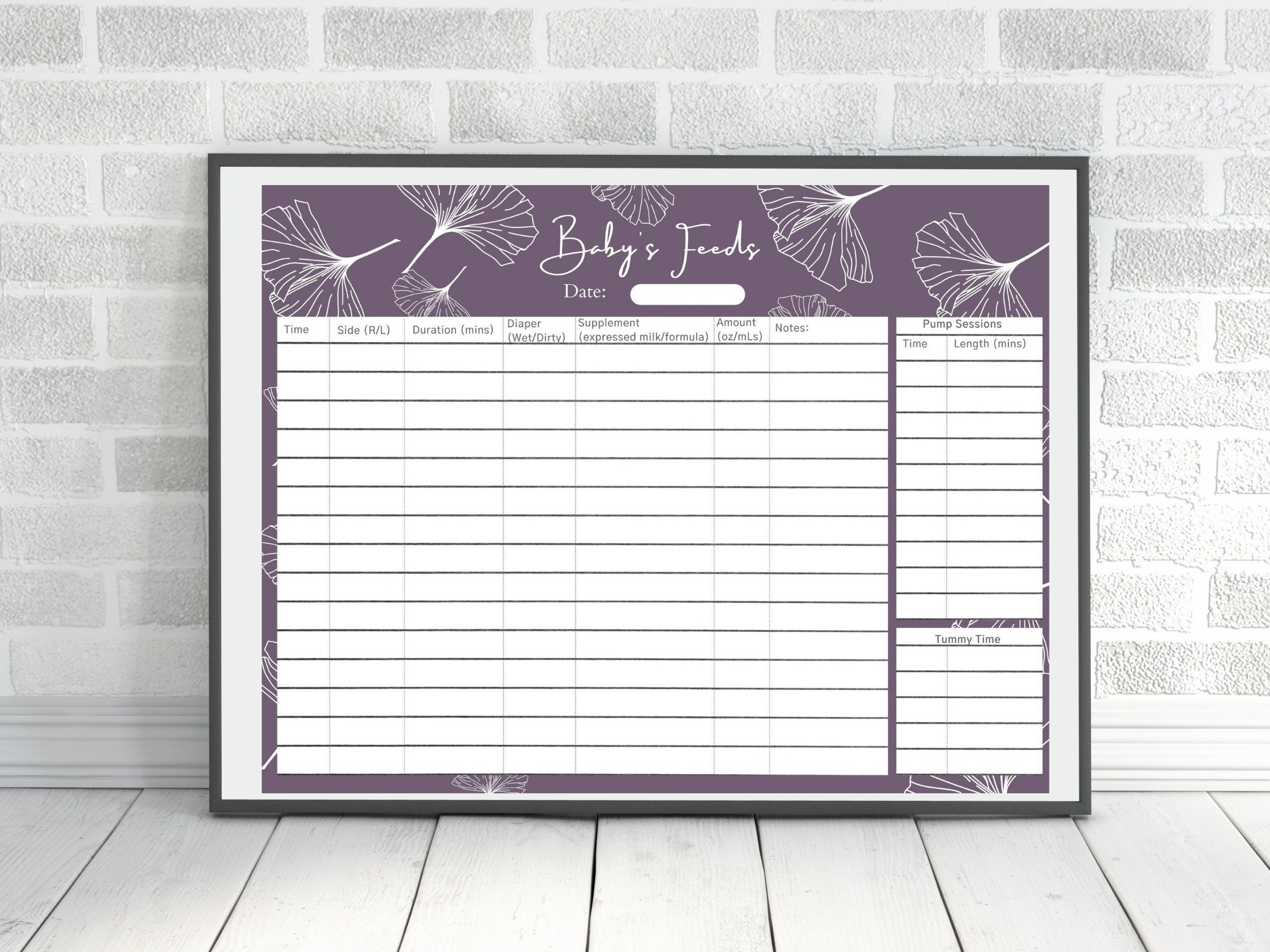 Baby Tracker Printable, Hospital Bag Essentials, Baby Feeding Chart ...