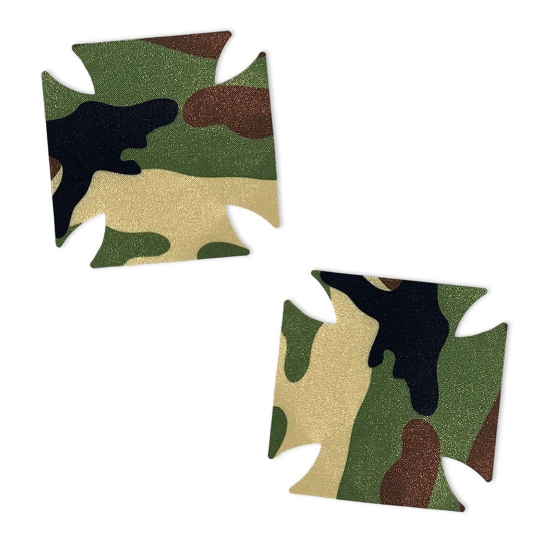 Combat Carl - Camo Cross Pastie - Etsy