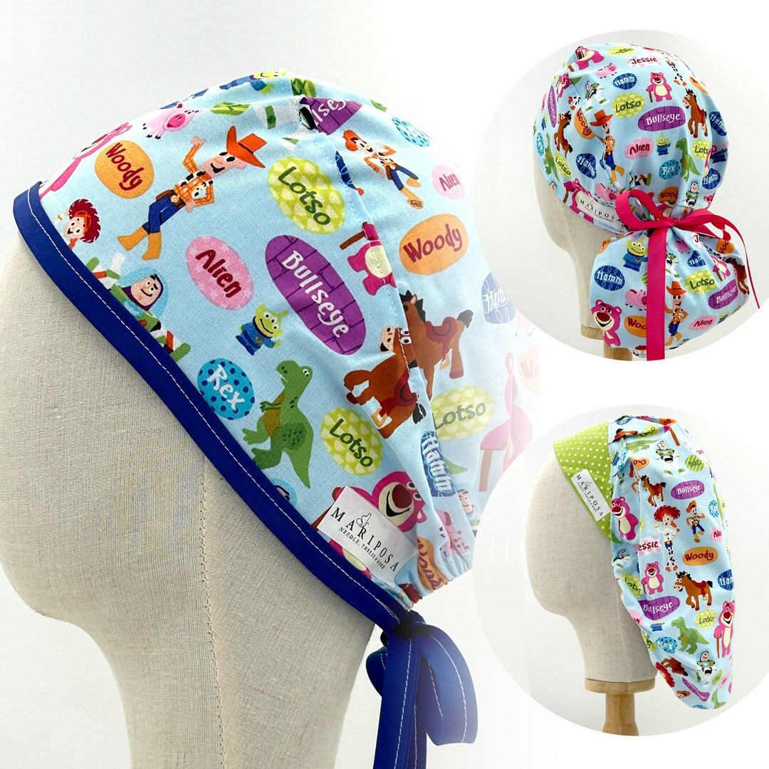 Scrub Caps: Toy Story/buzz Lightyear/woody & Buzz/monsters Inc./cars/olaf/nemo/lion King ...
