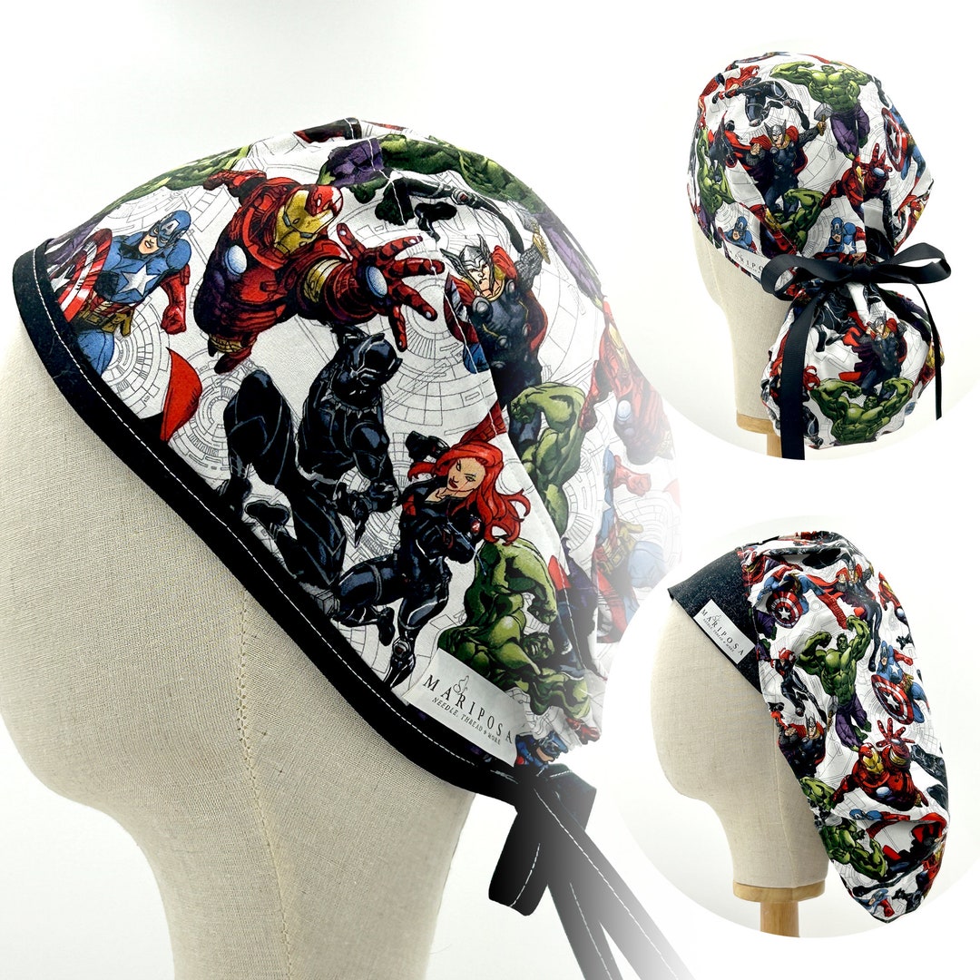 Scrub Caps: Marvel Superheros/spiderman - Etsy