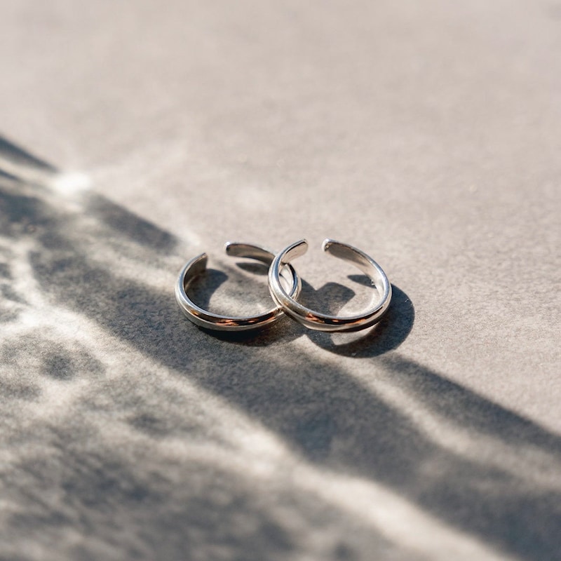 Silver Toe Ring Handmade - Etsy