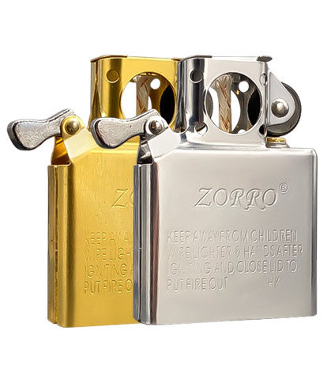 Zorro Pipe Insert Steel Brass Zippo - Etsy