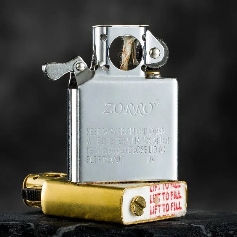 Zorro Pipe Insert Steel Brass Zippo - Etsy