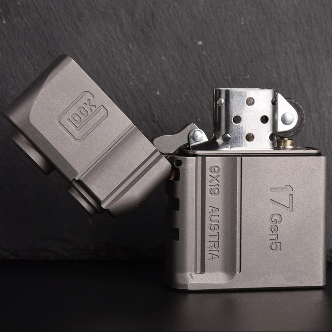 Storm Lighter Titanium Glock Wararmor Zorro Zippo EDC - Etsy
