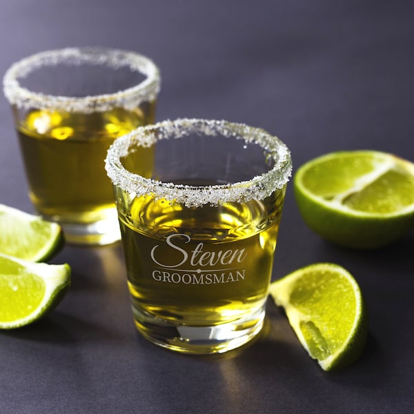 Tequila Glasses Monogram - Etsy