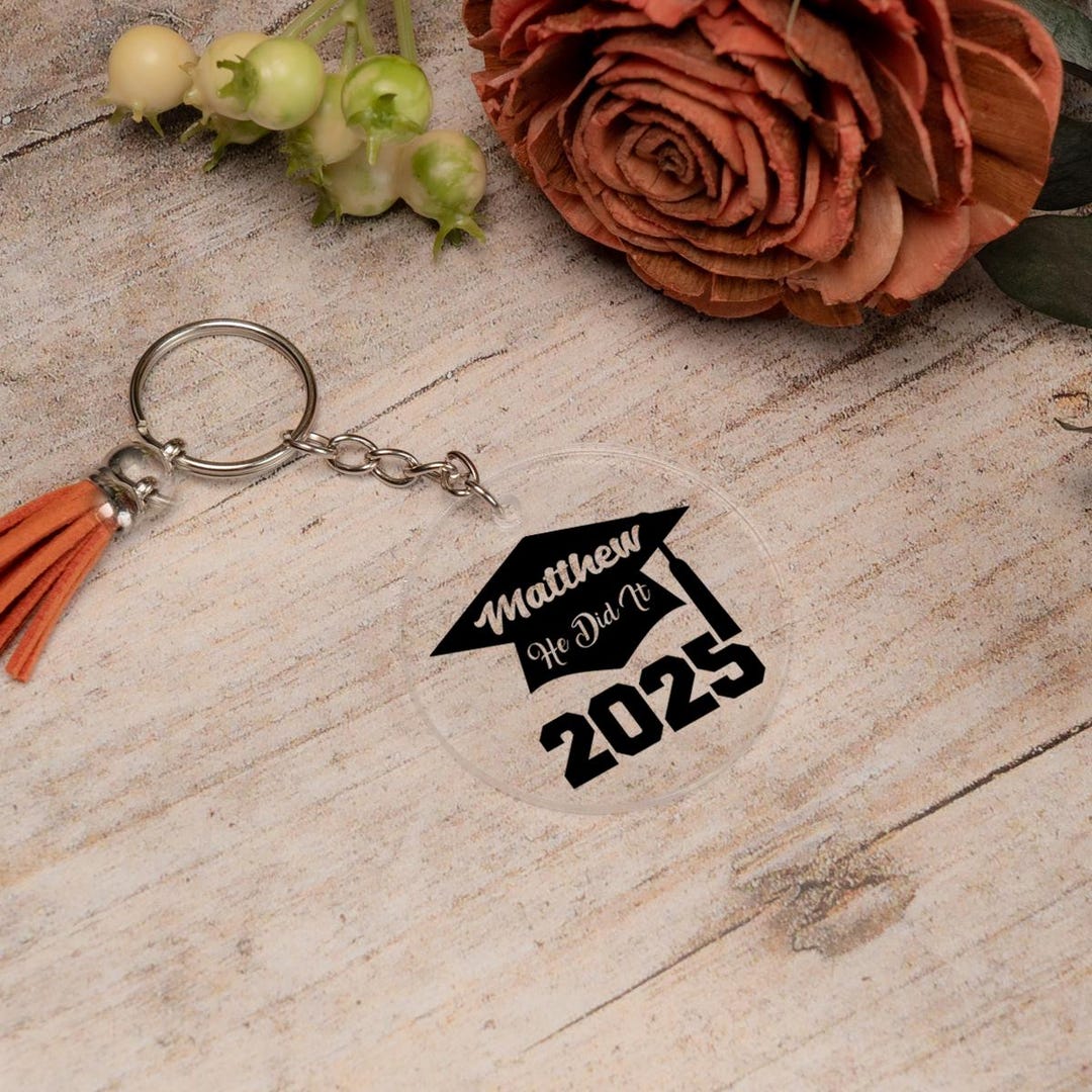 You Did It Graduation Keychain, Graduation Cap Keychain, Graduation ...