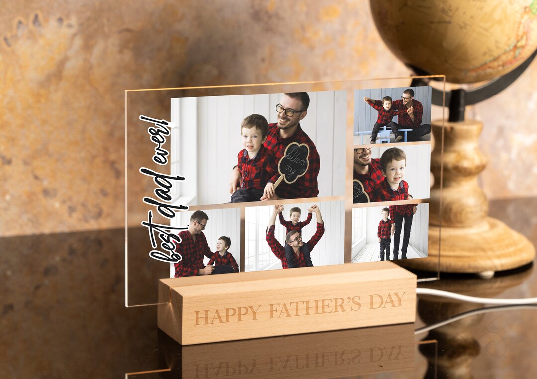 Best Dad Fathers Day Gifts, Acrylic Led Light Stand, Personalized Gifts ...