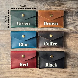 Engraved Coin Pouch, Personalized Leather Mini Purse, Small Card Holder ...