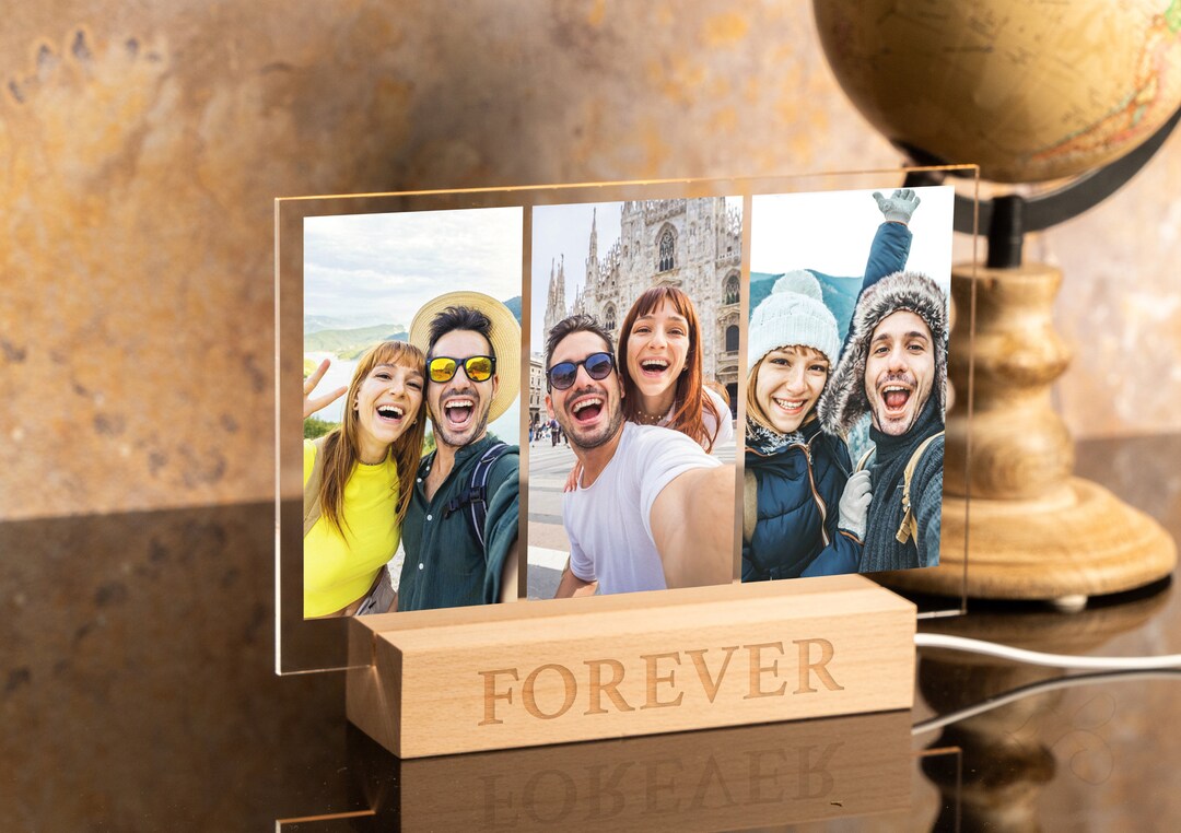 Couples Photo Stand, Acrylic Picture Plaque, Personalized Photo Display ...