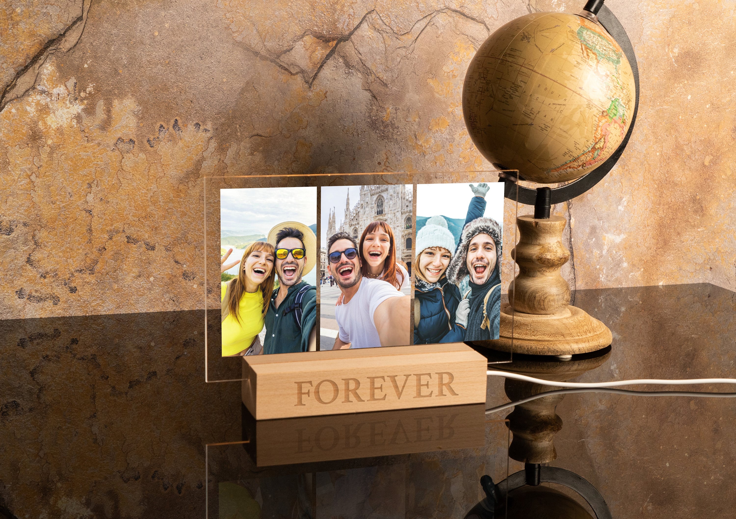 Couples Photo Stand, Acrylic Picture Plaque, Personalized Photo Display ...