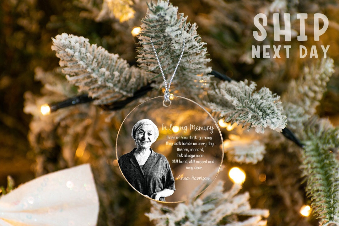 Personalized in Loving Memory Ornament for Christmas, Keepsake ...