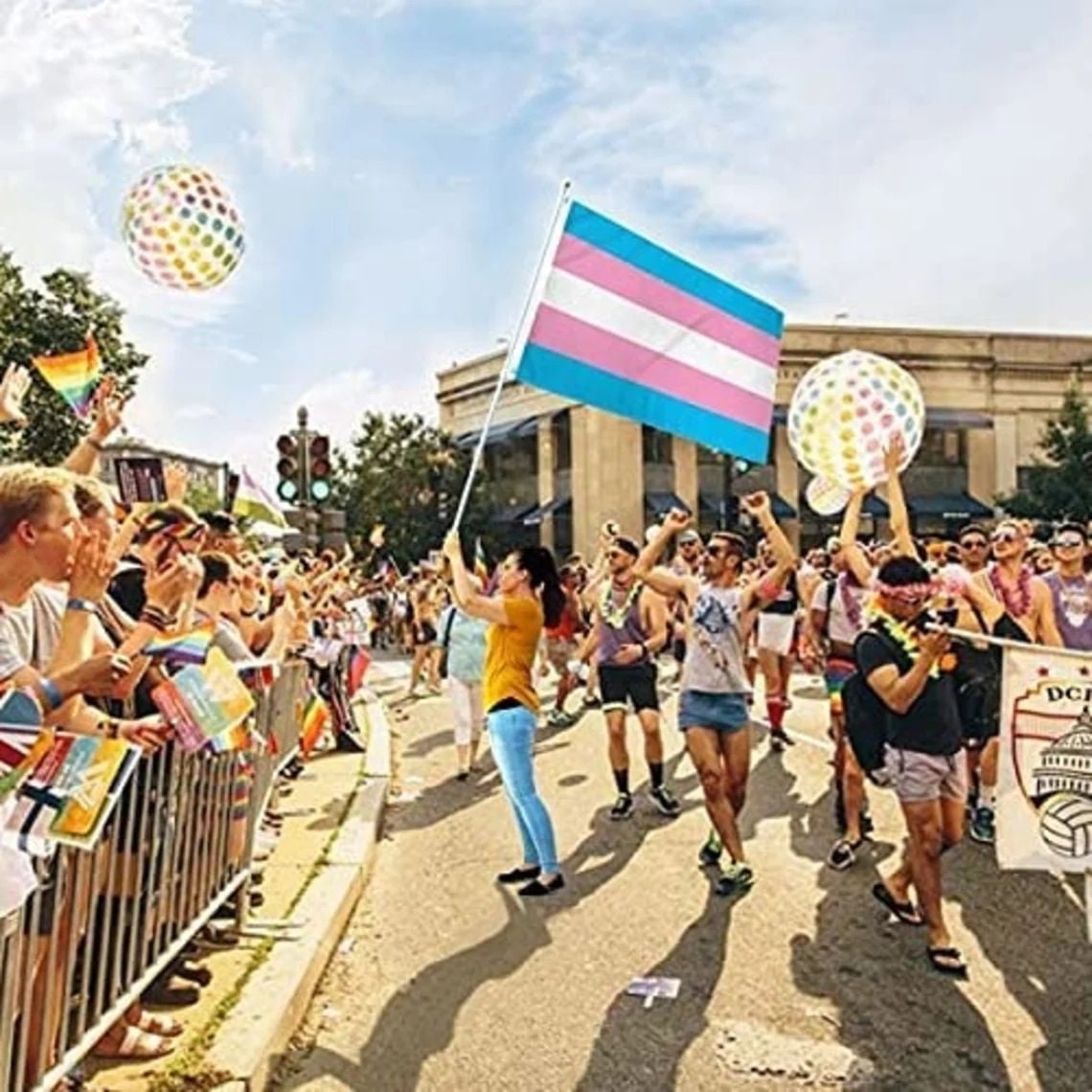 Transgender Pride Flag 3x5ft, Trans Pride Flag, LGBT Gay Pride Flag ...